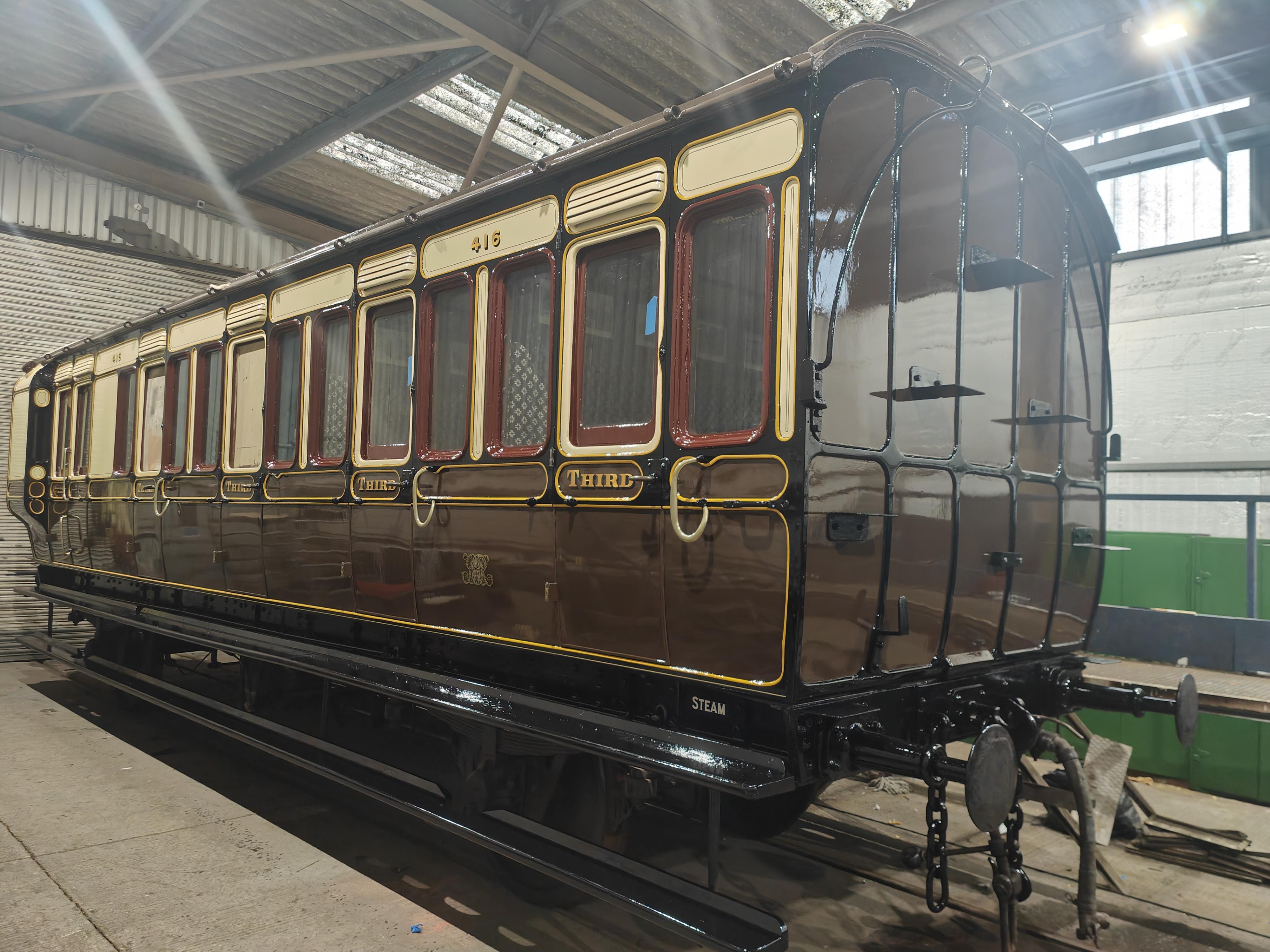 GWR 416 Dean Four Compartment 4-wheel Brake Third Built 1891